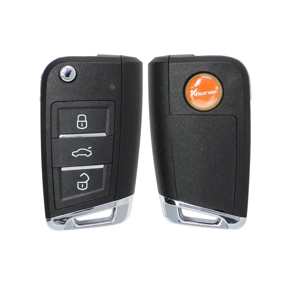 Xhorse VVDI Key Tool VVDI2 Flip Remote Key 3 Buttons MQB Type XEMQB1EN ...