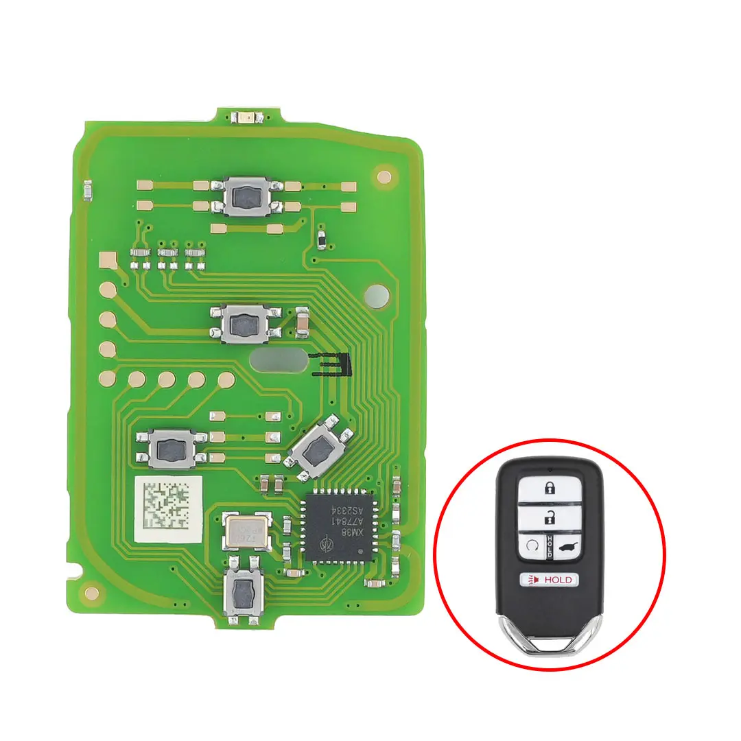 Xhorse XZBT44EN Honda Universal 5 Button Smart Remote Key PCB - NazirProg