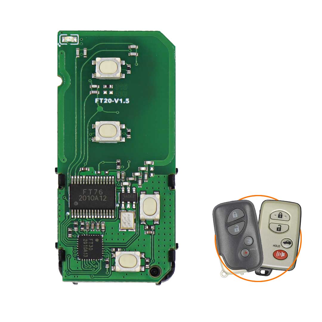 Lonsdor 3370B 314.35MHz Toyota 4D Smart Key PCB - NazirProg